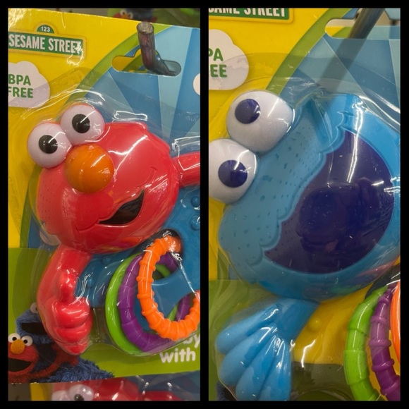 Sesame Street | Toys | Sesame Street Elmo Rattle With Rings Bpa Free ...